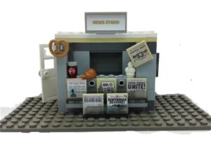 building bricks toys blocks newsstand & fast-food ice cream corner-compatible with all brands-moc minifigure city town village afol 10x20 baseplate