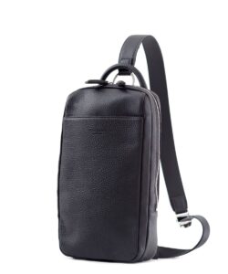 fujitaka, genuine leather one shoulder bag, made in japan, no.627911 black - japan made, black