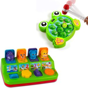 yeebay interactive whack a frog game & pop up animals toy