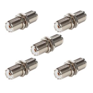 tls.eagle so-239/pl259 uhf bulkhead connector uhf female to female rf coaxial adapter pack of 5