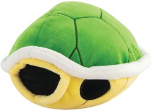 club mocchi mocchi mario kart plushies - green shell plushie - squishy mario toys - collectible mario figures and cute stuffed animals - holiday gifts and stocking stuffers for kids - 6 inch