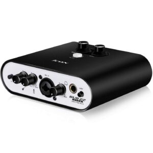 icon pro audio usb audio interface with mobile streaming capabilities, duo 22 live (1 mic preamp)