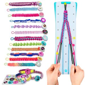 vertoy friendship bracelet making kit for girls - cool arts and crafts toys for 6 7 8 9 10 11 12 years old, bracelet string and rewarding activity, best birthday gifts for teen kids