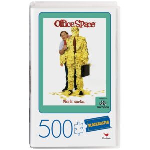 spin master 500-piece puzzle in plastic retro blockbuster vhs video case, clueless