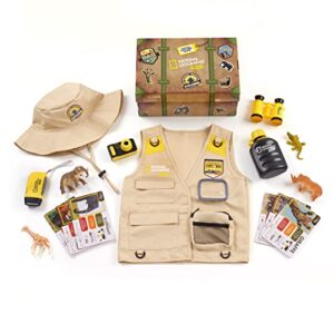 national geographic kids safari time dress up trunk, 17 pieces, kids toys for ages 3 up, amazon exclusive