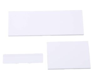 wii console replacement dust door, 3 in 1 repair part slot cover for nintendo gamecube, ngc conrtroller/ngc memory/sd slot lid-white