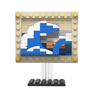 the great wave off kanagawa-most famous paintings in the world building kit model moc building blocks toy,gift toys(117 pcs)