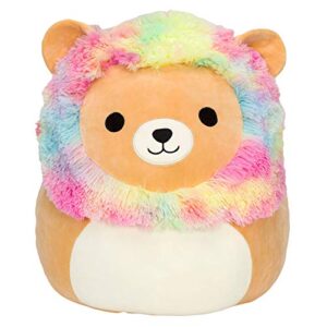 squishmallows official kellytoy plush 12" leonard the rainbow mane lion - ultrasoft stuffed animal plush toy