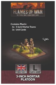 flames of war late war: british 3-inch mortar platoon (br729)