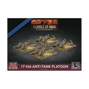 flames of war late war: british 17 pdr anti-tank platoon (bbx52)