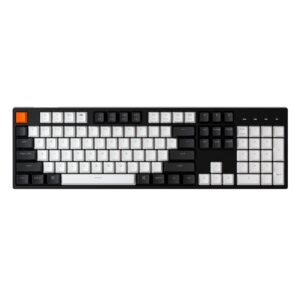 keychron c2 full size wired mechanical keyboard for mac, hot-swappable, gateron g pro brown switch, white backlight, 104 keys abs keycaps gaming keyboard for windows,type-c braid cable