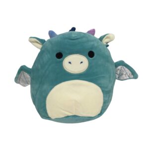 squishmallows official kellytoy plush 8" dragon- one of two pictured styles may vary - dexter or tatiana