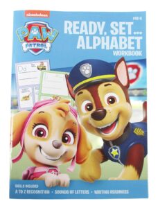 pup patrol alphabet pre-k learning workbook