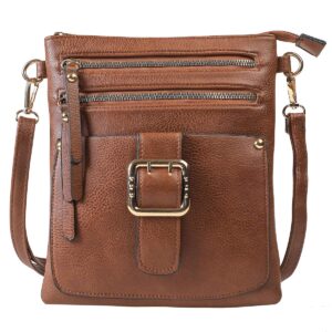 joyzeal crossbody bag multi zipper pocket bag messager handbag purse for women shoulder bag functional purse