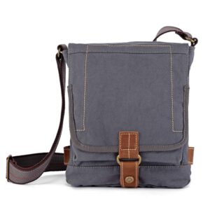 atona classic flap crossover bag (grey)