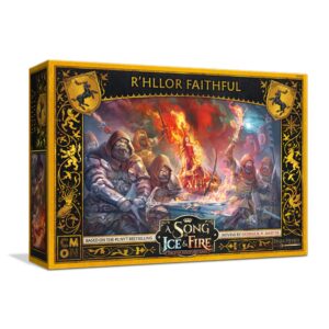 cmon a song of ice and fire tabletop miniatures r'hllor faithful unit box | strategy game for teens and adults | ages 14+ | 2+ players | average playtime 45-60 minutes | made