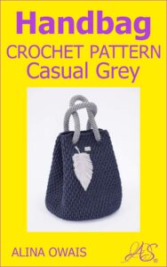 handbag crochet pattern: casual grey (bags crochet patterns)