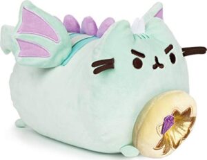 gund pusheen dragonsheen donut log plushed stuffed animal cat, 9.5"