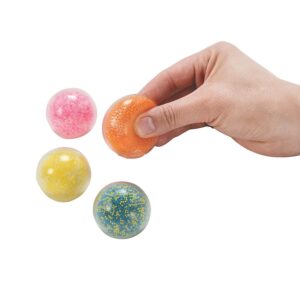 colorful foam stress balls - toys - 24 pieces