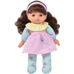 gift boutique soft baby doll, 12 inch girl doll with hair, my first doll for infants, toddlers, girls and boys