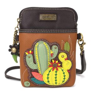 chala handbags cellphone crossbody handbag for flower lovers (cactus)