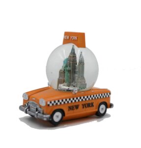 zizo new york city taxi yellow cap snow globe for women, men and kids christmas snowglobe 5 inches