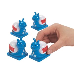 fun express patriotic snail pull-back toys - toys - 12 pieces