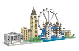 dovob architecture london skyline collection micro mini blocks set model kit and gift for kids and adults (3076 pieces)