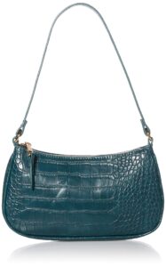 the drop women's melanie small shoulder bag, teal green, one size