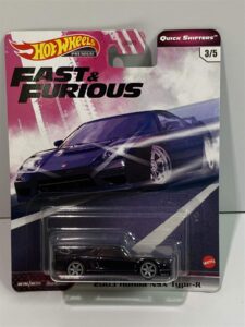 hot wheels fast & furious honda 2003 nsx type-r 1:64 scale diecast vehicle, toys for kids age 3 and up, toys for boys (gjr80)