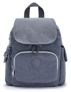 kipling backpack, grey slate