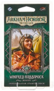 fantasy flight games arkham horror the card game winifred habbamook starter deck - unleash a reckless survivor's power! cooperative living card game, ages 14+, 1-4 players, 1-2 hour playtime, made