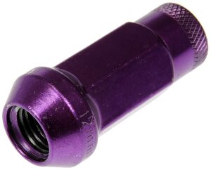 dorman 713-385j purple open end knurled wheel nuts compatible with select models, 20 pack