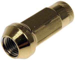 dorman 713-385k gold open end knurled wheel nuts compatible with select models, 20 pack