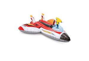 intex water gun plane inflatable pool float: pool toy for kids – includes toy water gun – 88lb weight capacity – 46" x 46" – color may vary