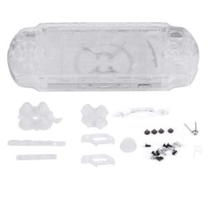 game console shell replacement full housing console case compatible with psp 3000(clear)