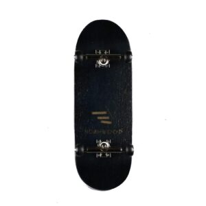 noahwood wooden fingerboard complete nw8.0 360flip king of finger deck+ nw3.0 king trucks silvery +nw3.0 black wheels (black maple, 100x34mm set)