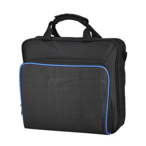 carrying case, black protective shoulder bag pro carrying case bag travel storage handbag for slim game system console and accessories