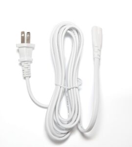 [ul listed] omnihil white 10 feet long ac power cord compatible with sega dreamcast hkt-3000