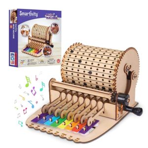 smartivity music machine; mechanical action, science, engineering stem and steam building kit for kids ages 8 and up