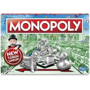 classic monopoly now with cat, duck,& dinosaur