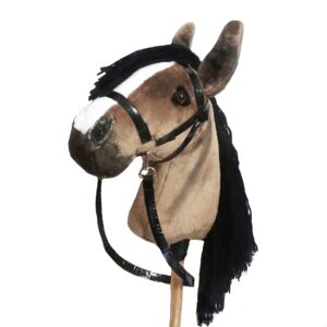 hobby horse for kids a4 chestnut hobby horse on stick