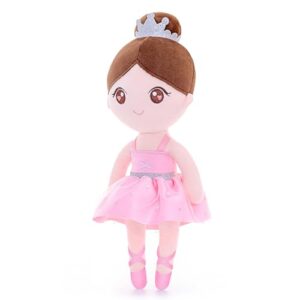 gloveleya baby girl gifts dolls soft plush toy ballet girl doll light pink 13"…