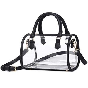 keepop women clear shoulder bag transparent handbag and purses pvc crossbody bage