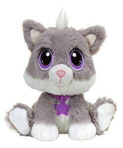 little tikes rescue tales babies - fluffy kitten | soft cuddly plush pet toy with collar, tag, home, stickers, activities | ages 3+