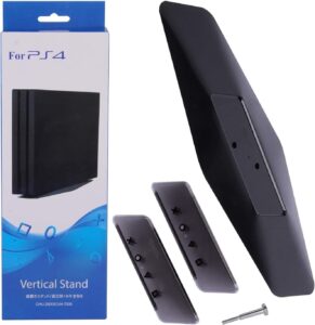 yanfider vertical stand for ps4 slim / ps4 pro console base bracket mount holder stand compatible with playstation ps4 pro/ ps4 slim (ps4 not included)