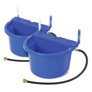 little giant fw16blue 4 gal auto float controlled waterer livestock (2 pack)