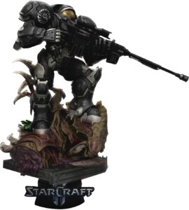 beast kingdom starcraft ii: jim raynor ds-069 d-stage statue, multicolor