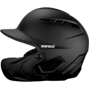 marucci duravent batting helmet, nocsae certified, black, senior