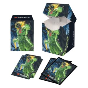 zendikar rising obuun, mul daya ancestor pro-100+ deck box & 100 ct. sleeves